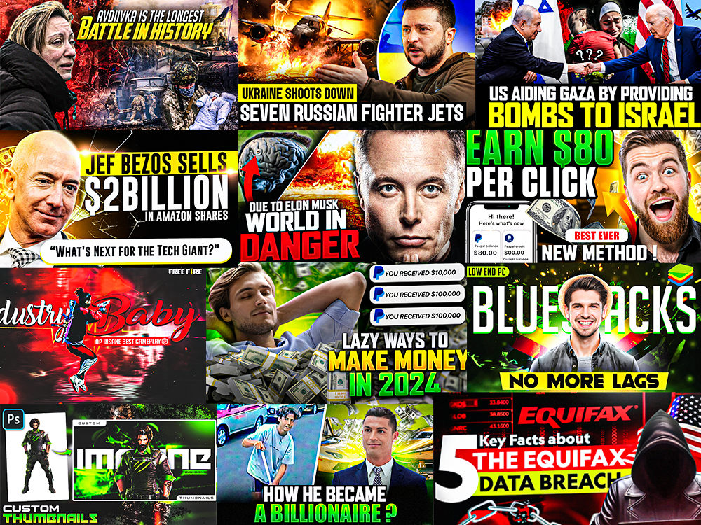 YT Thumbnails Designer | Eye-Catching Thumbnails | Youtube thumbnails ...