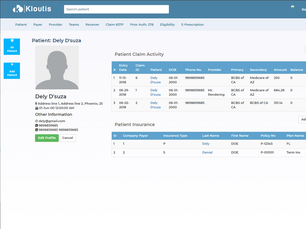 EDI Healthcare Transaction - HIPAA, ANSI, claim, 837P, 835, 270, 276 ...