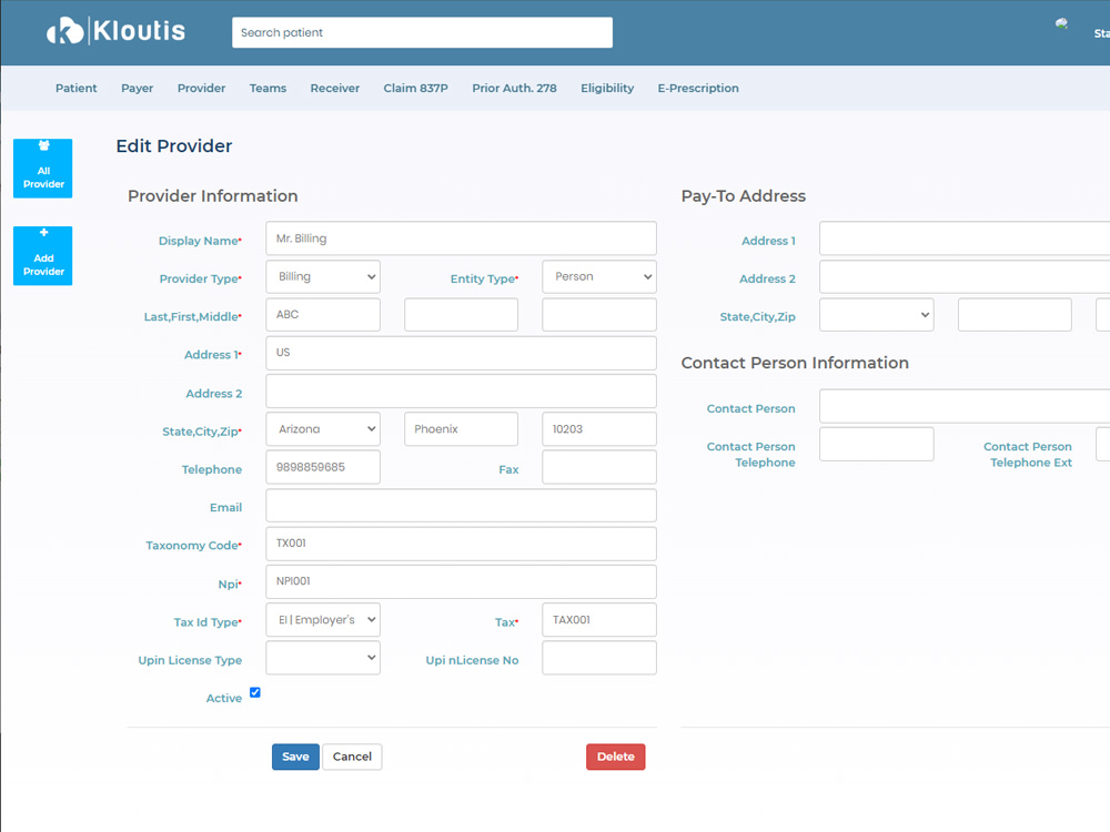EDI Healthcare Transaction - HIPAA, ANSI, claim, 837P, 835, 270, 276 ...