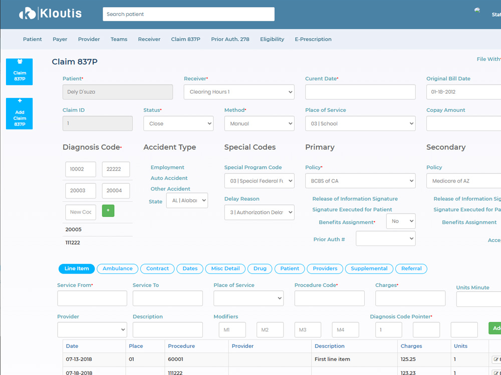 EDI Healthcare Transaction - HIPAA, ANSI, claim, 837P, 835, 270, 276 ...