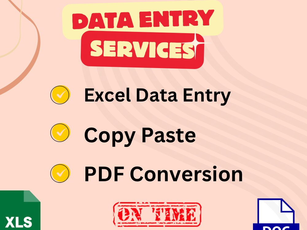 Data entry, copy paste, and data conversion | Upwork
