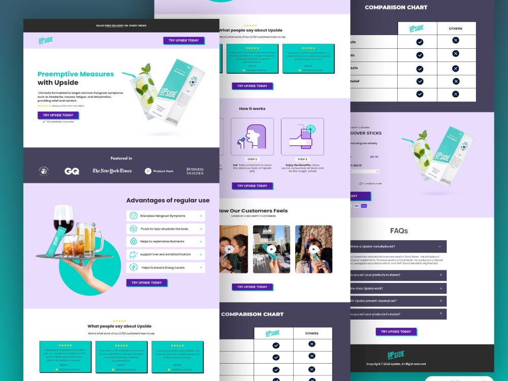 A conversion driven landing page design | Upwork