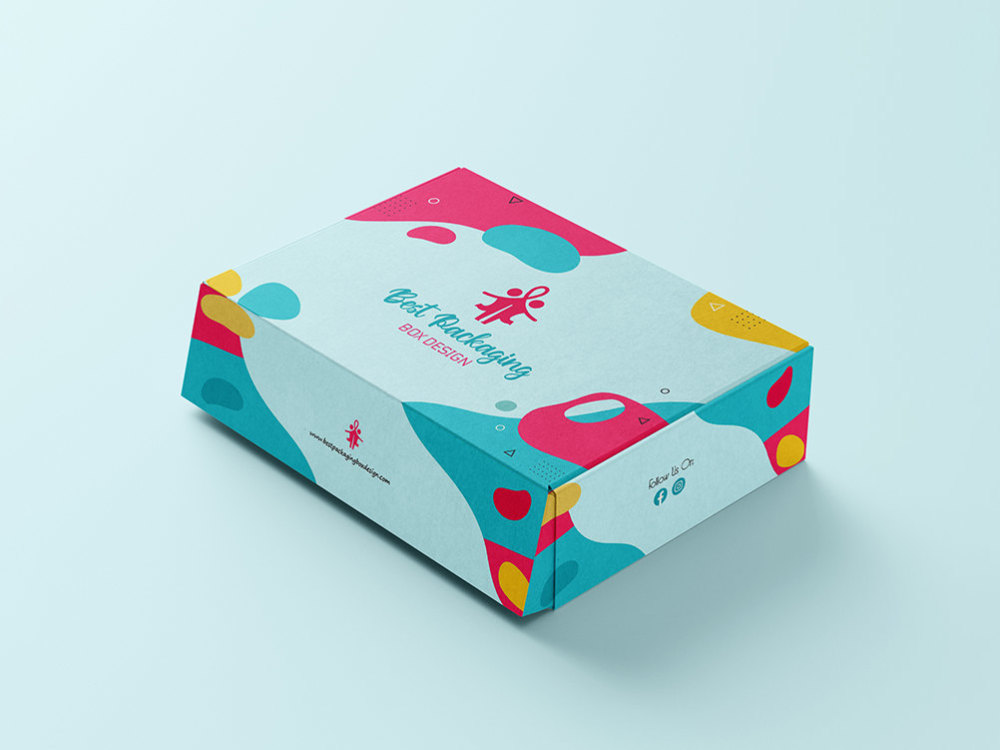 Mailer box design with 3d mockup | Upwork