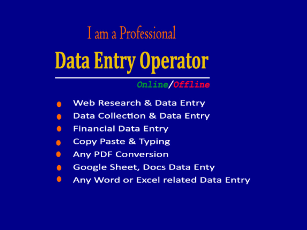 Professional, Accurate, & Quality Data Entry Services | Upwork