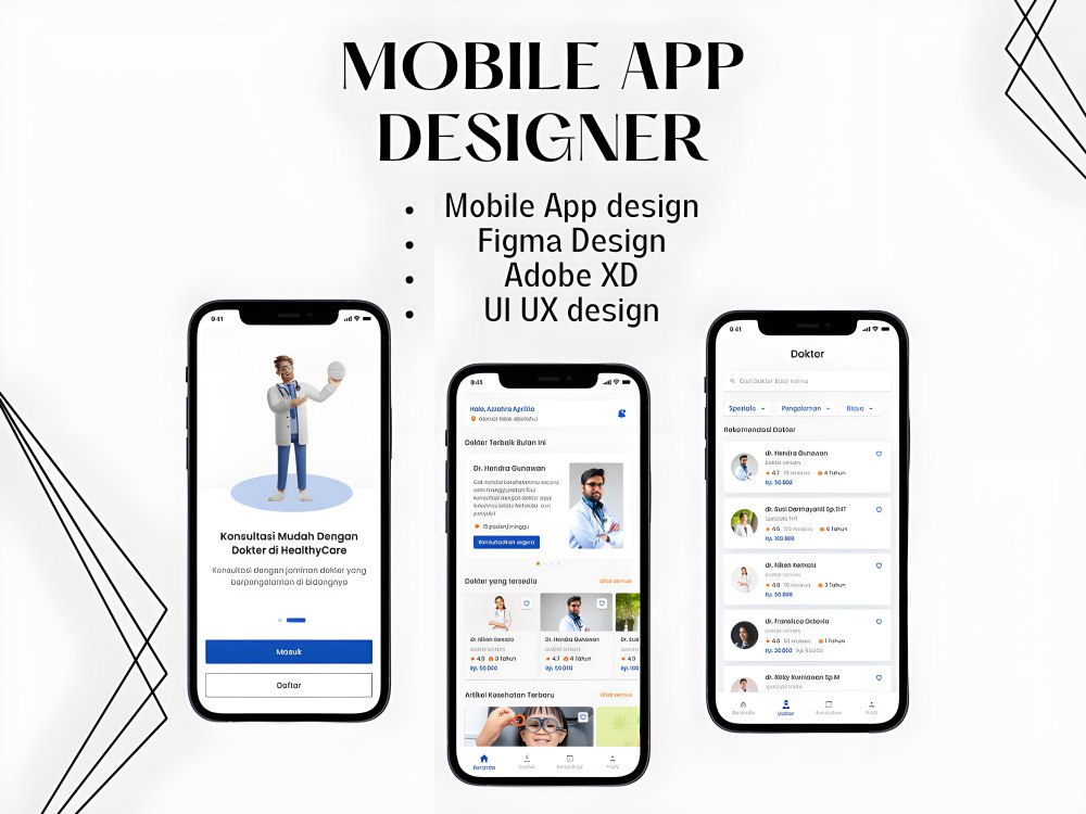 Mobile App Designer | Adobe xd design | Figma design | UI/UX design | Upwork