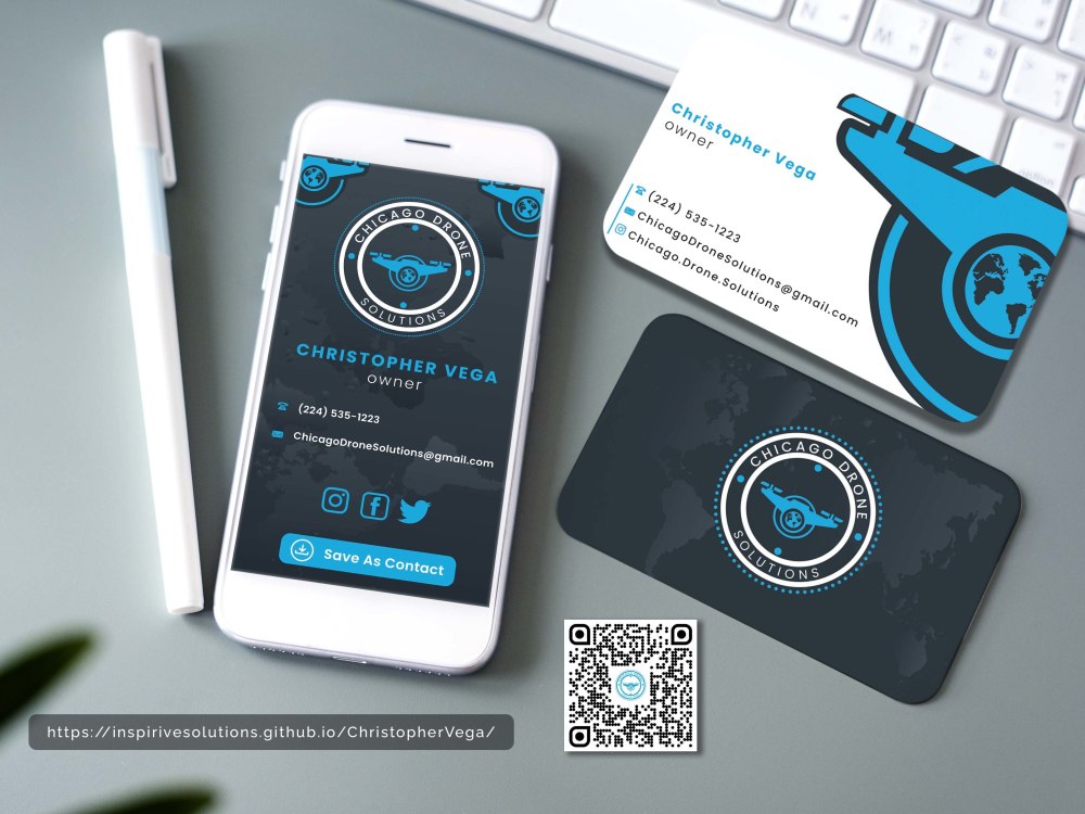 Clickable Digital Business Card Virtual Business card with QR Code | Upwork