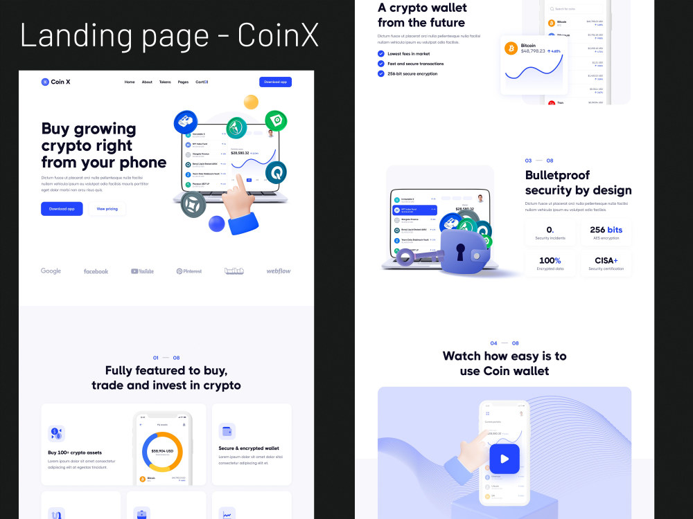 Kickstarter page for startups, UX UI design for web platforms, Website ...