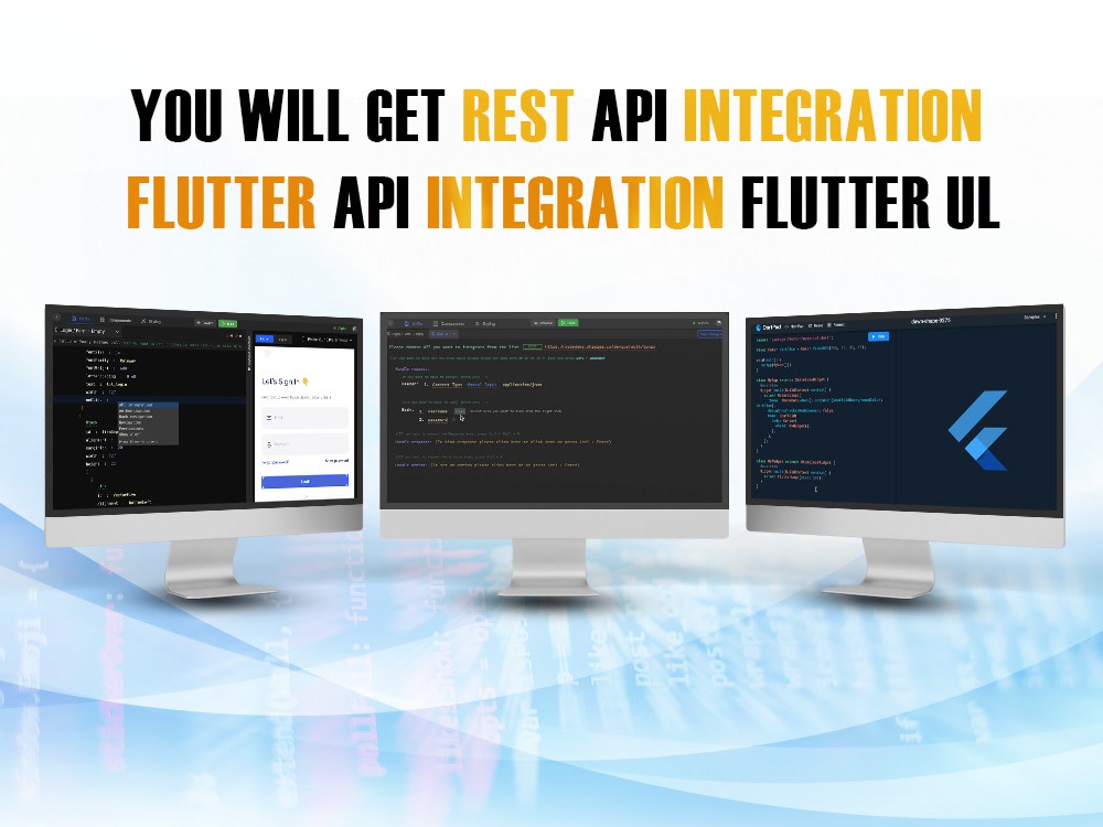 Rest API Integration| Flutter API Integration| Flutter UI | Upwork Rest API Integration| Flutter API Integration| Flutter UI | Upwork