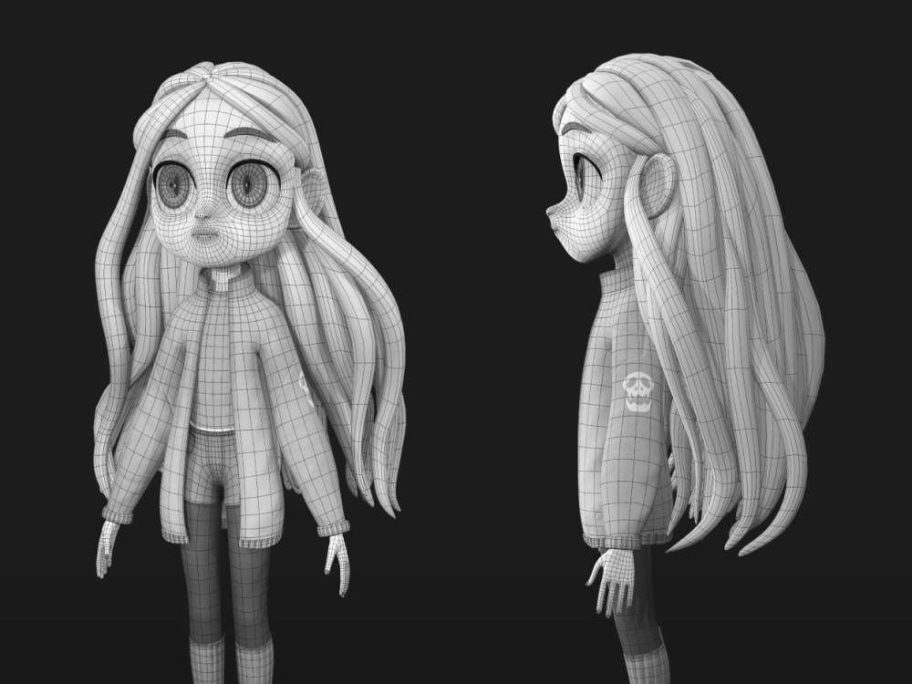 Retopology of 3D character for game, topology for animation | Upwork