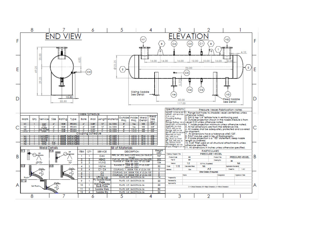Pressure vessel design calculation & fatigue anal in Ansys-nCode ...