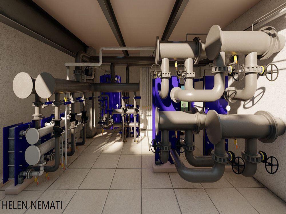 3D model plumbing pool,AHU,mechanical room revit mep | Upwork