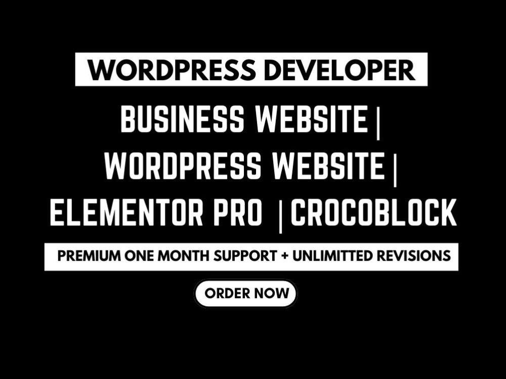 Build or redesign wordpress website with elementor pro and crocoblock | Upwork