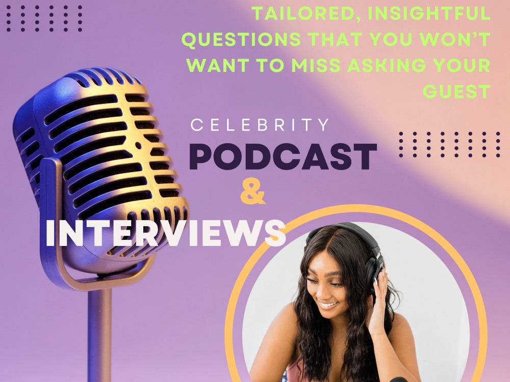 CELEBRITY PODCAST TALKSHOW QUESTIONS+INTRO-OUTRO script| FREE 15 min ...