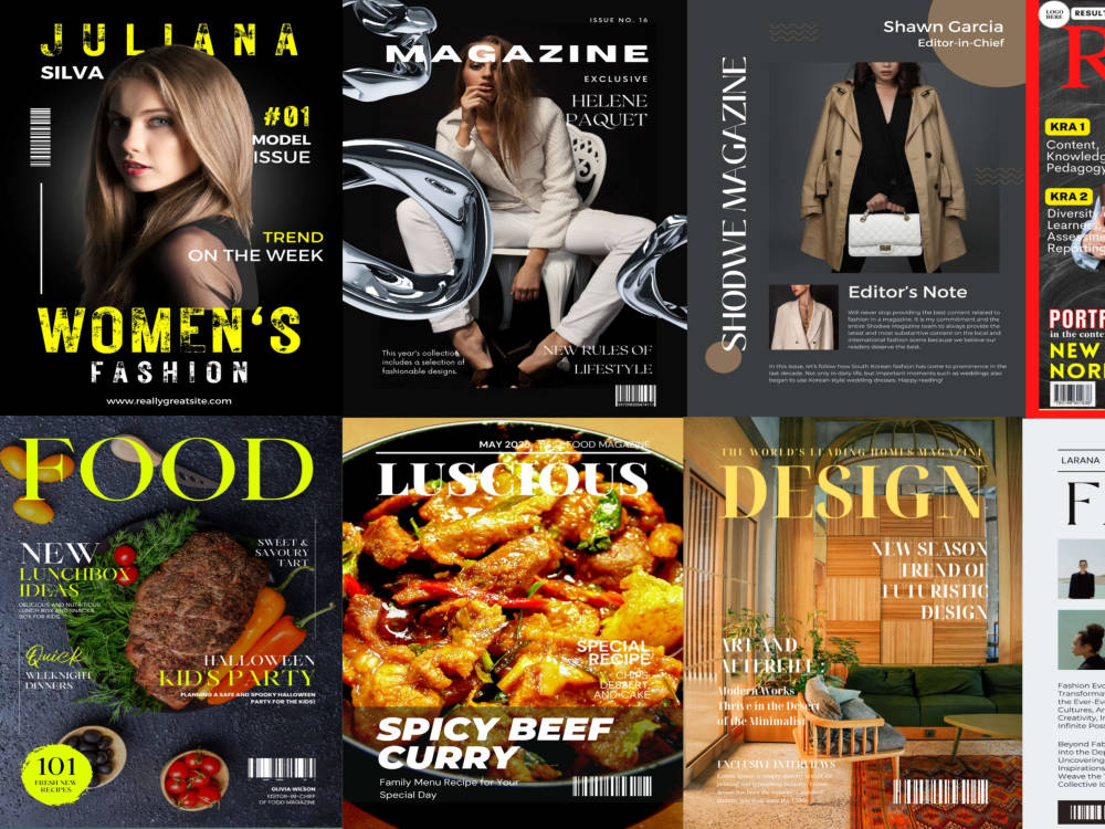 Design professional magazine cover and Catalog design within 24 hours ...