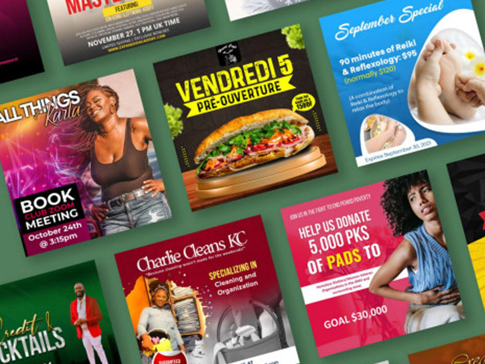 Eye-Catching Promotional Brochure & Flyer Design with Typography Poster ...