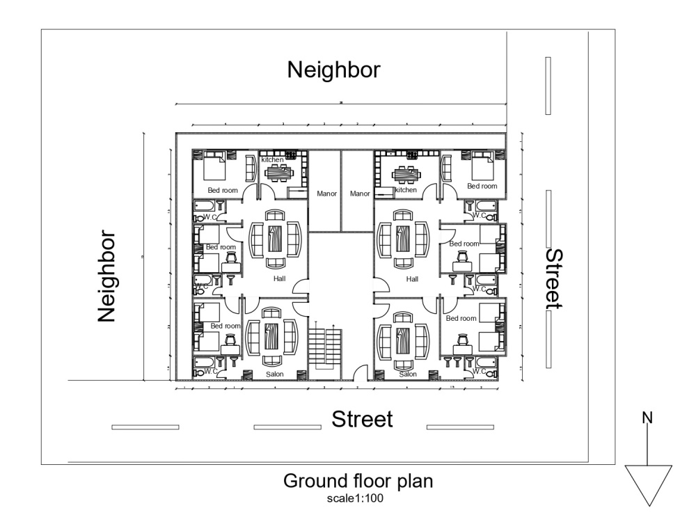 A professional AutoCAD 2D architectural floor plan creation | Upwork