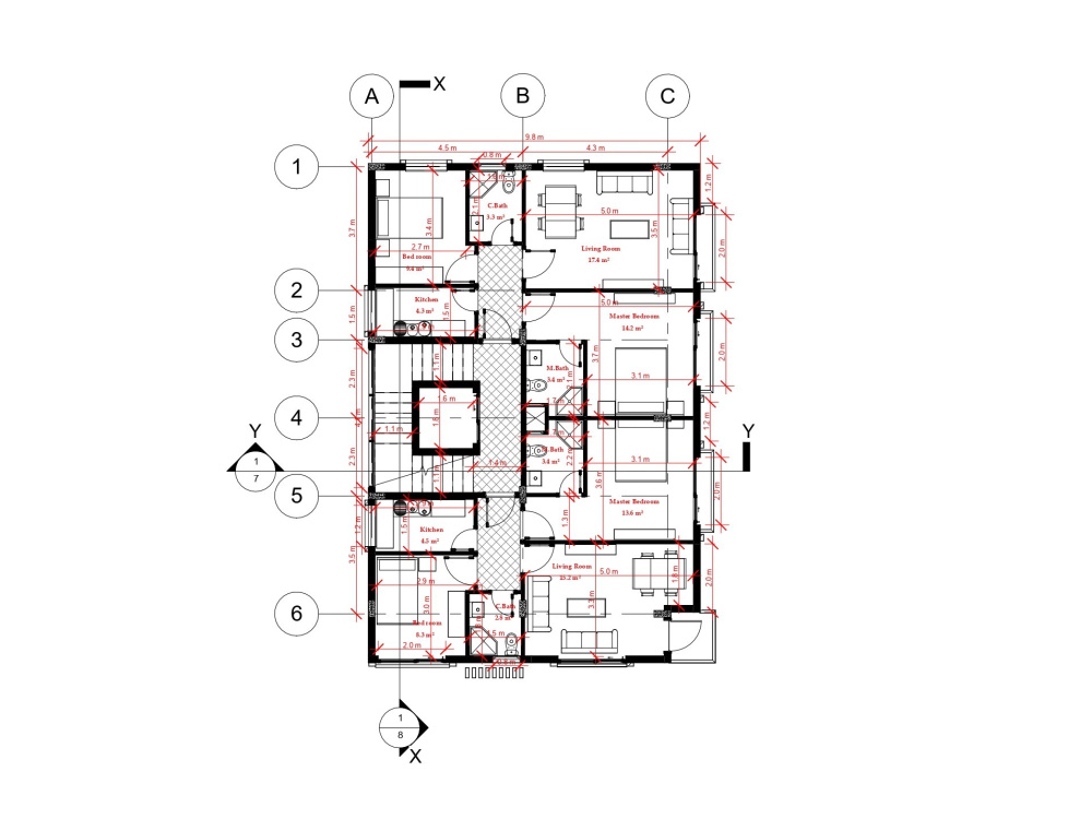 A professional AutoCAD 2D architectural floor plan creation | Upwork