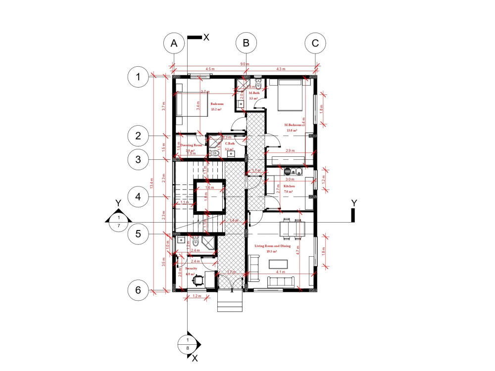 A professional AutoCAD 2D architectural floor plan creation | Upwork
