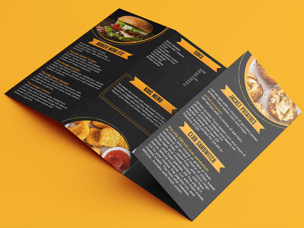 Eye-catching food menu, restaurant menu and menu board design | Upwork