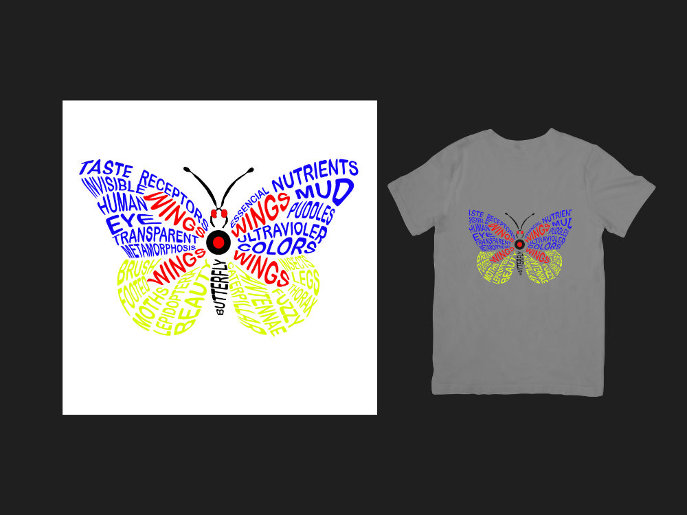 Custom word cloud art and typography t shirt design | Upwork