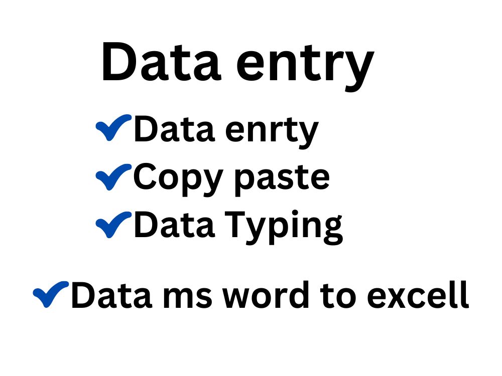 Fast data entry, copy paste Typing | Upwork