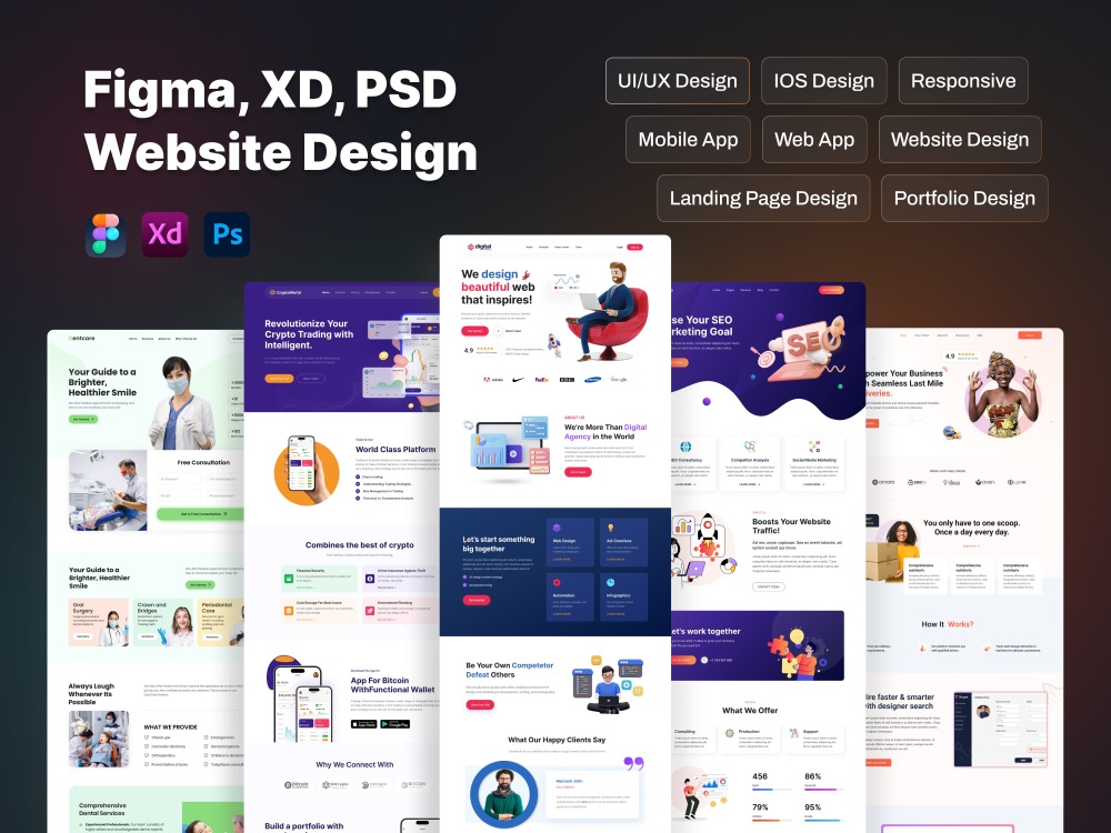 Figma website design, website design figma, figma design website, web ...