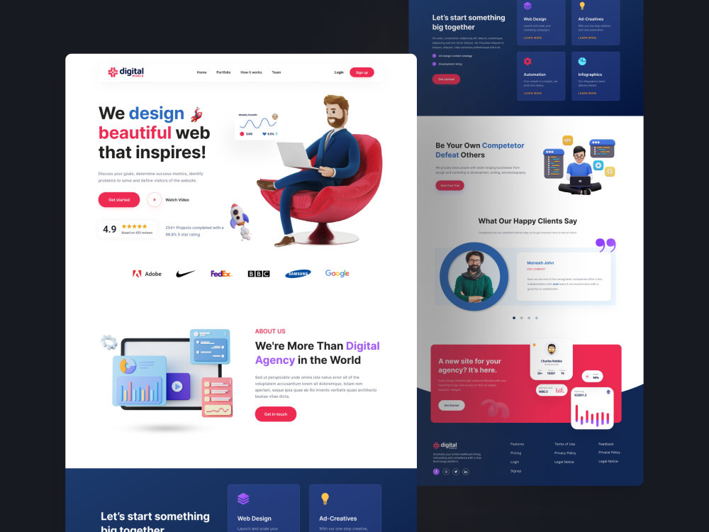 Figma website design, website design figma, figma design website, web ...