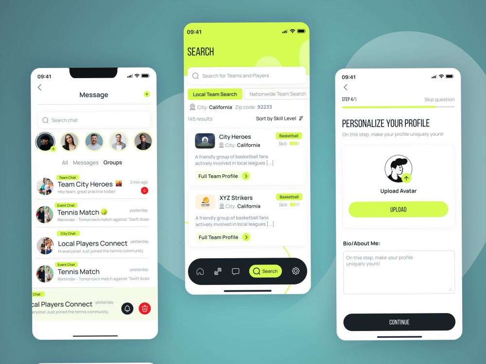 The MOBILE APP (telegram app) OIS and Android from UX/UI designer | Upwork
