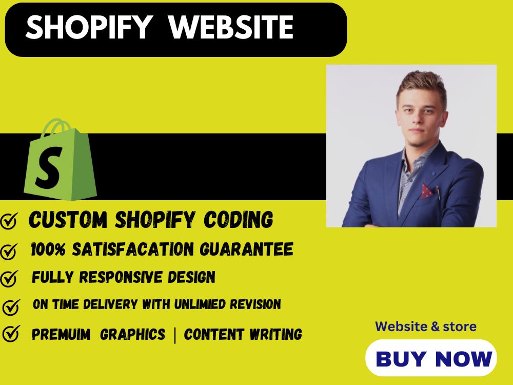 Custom Shopify Website Design: A unique, visually appealing | Upwork