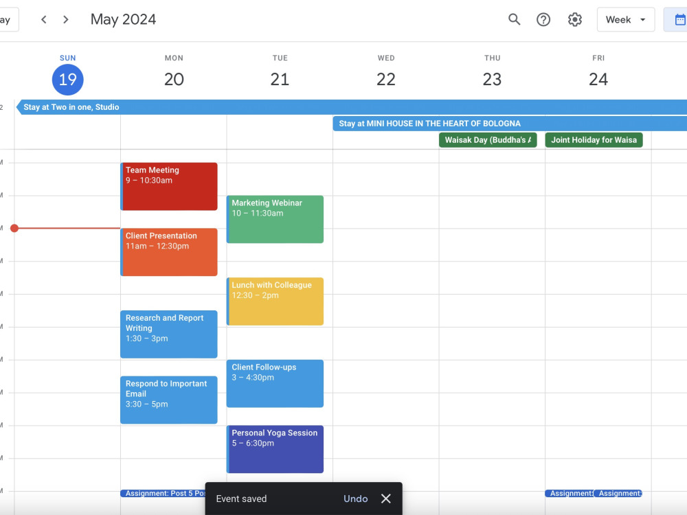 Managed schedule, email, administrative task, managed travel plan, also ...