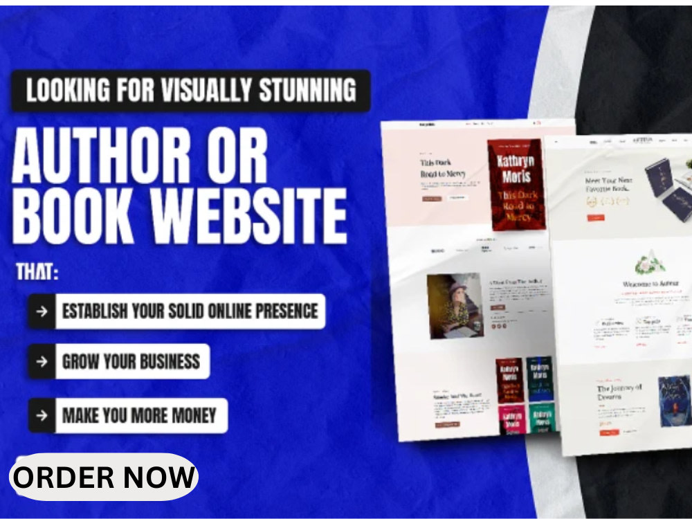 Best-Selling Author Website Design /Pro Book Landing Page/ Writer ...