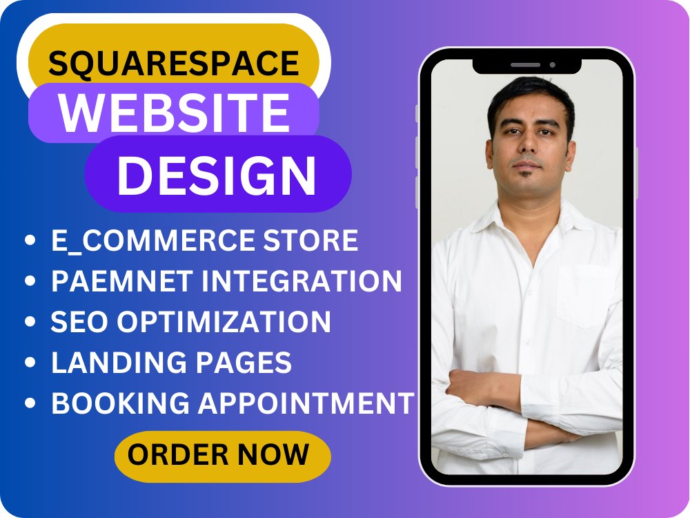 Modern squarespace website design, redesign squarespace | Upwork