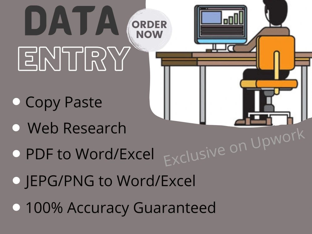 A Fantastic Data Entry Operator, Copy Paste, Web Research, Excel Data ...