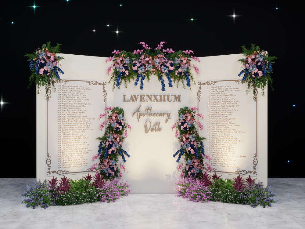 Make 3d backdrop render ilustration for wedding or event | Upwork