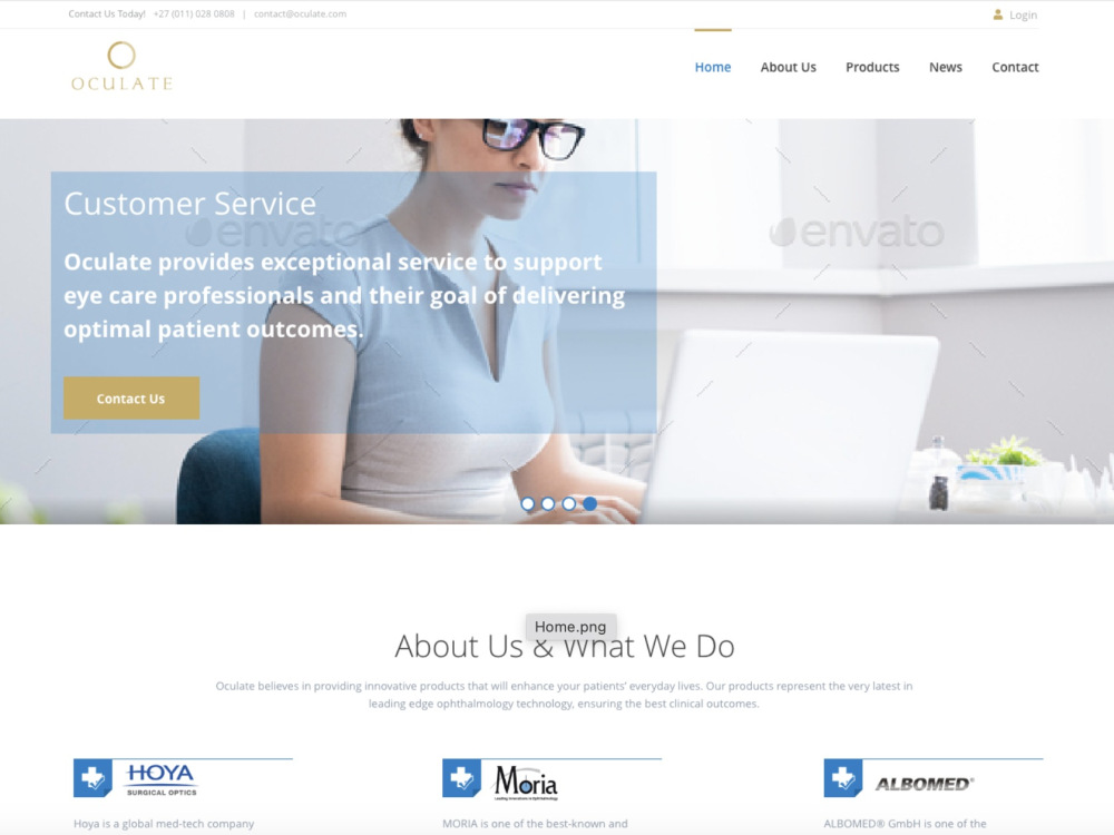 A functional, responsive web/app prototype mockup (with CSS visual code ...