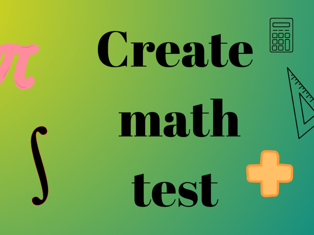 A comprehensive maths test with learning outcomes. | Upwork
