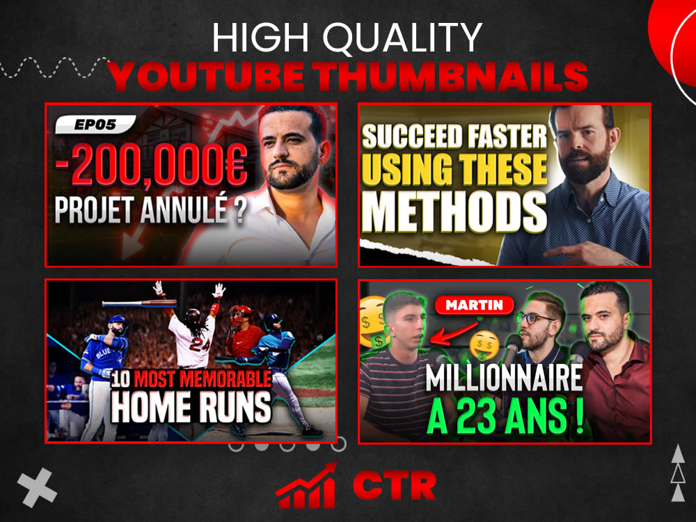 High Quality YouTube Thumbnails | Upwork