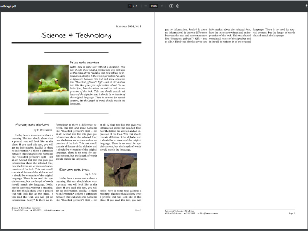 Custom PDF layout template with Node.js backend rendering engine | Upwork