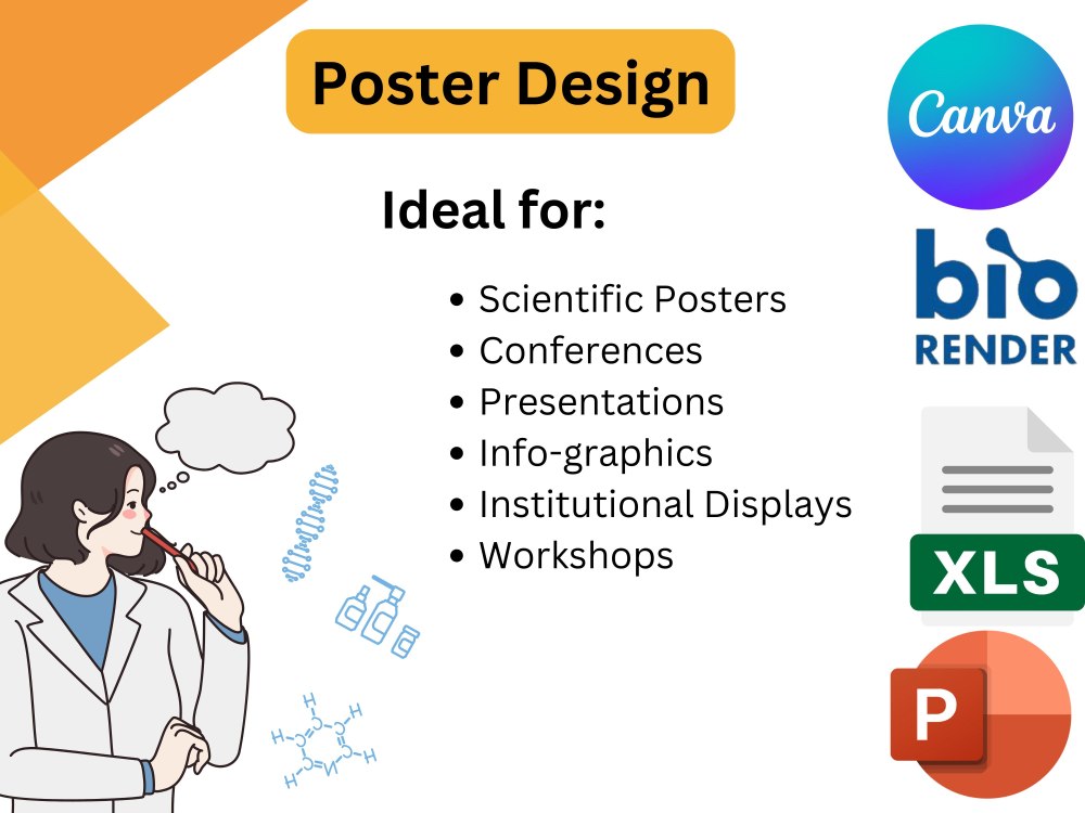 A catchy research, academic or scientific beautiful poster design | Upwork