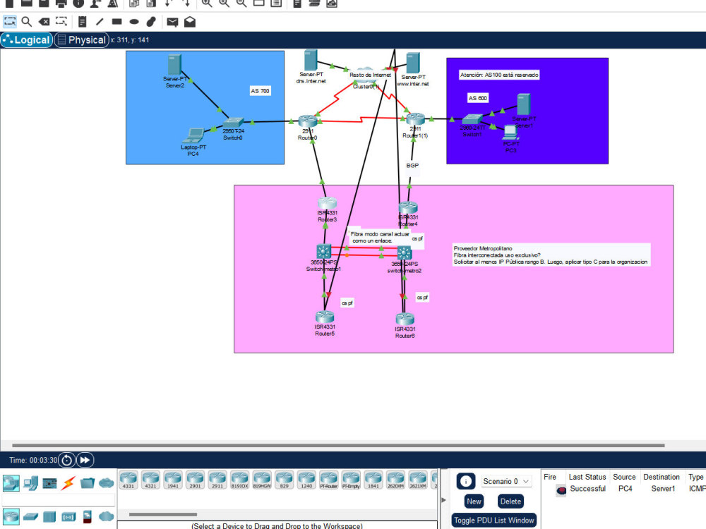 Cisco packet tracer project | Upwork