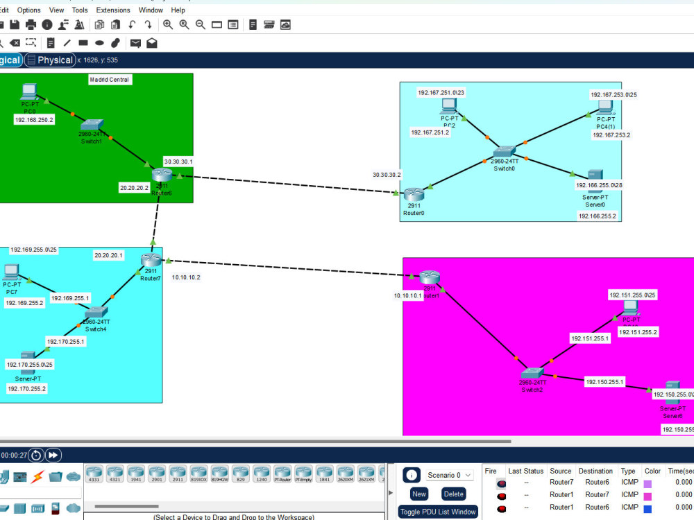 Cisco packet tracer project | Upwork