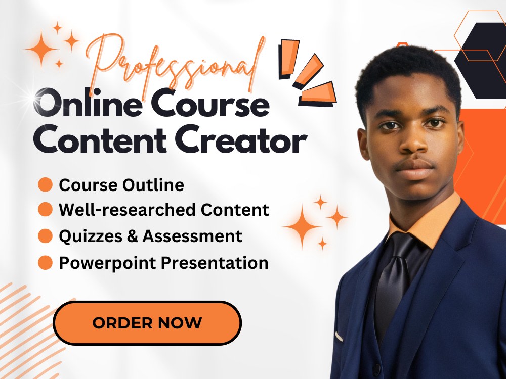 Engaging online course content course curriculum course outline lesson plan | Upwork