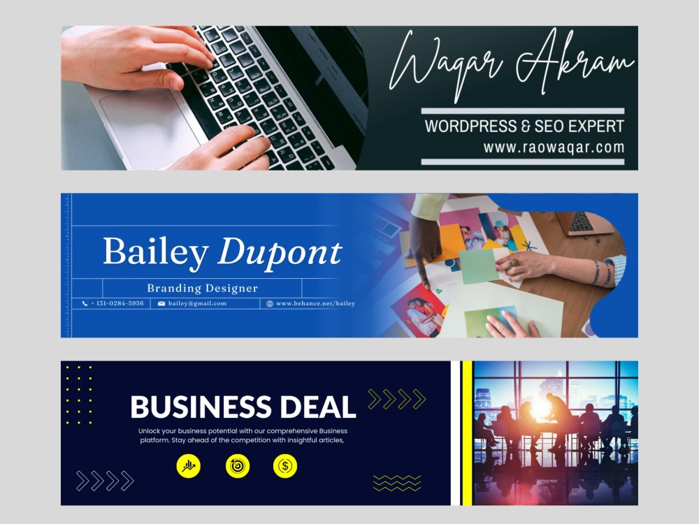 Professional and eye-catching Linkedin Banners for your business | Upwork