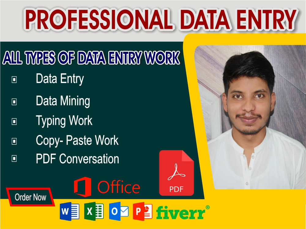 Fast Data Entry (MS Word, MS Excel, Copy Paste & Manual Typing Etc.) | Upwork