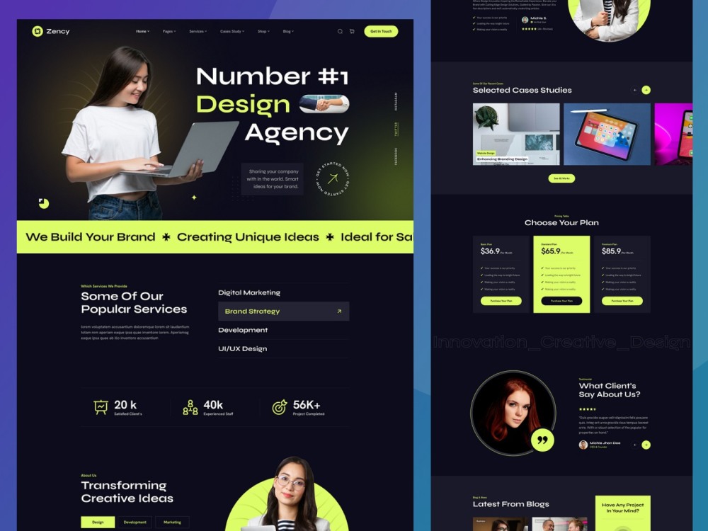 Get responsive UI/UX design for Landing page / Website | Upwork