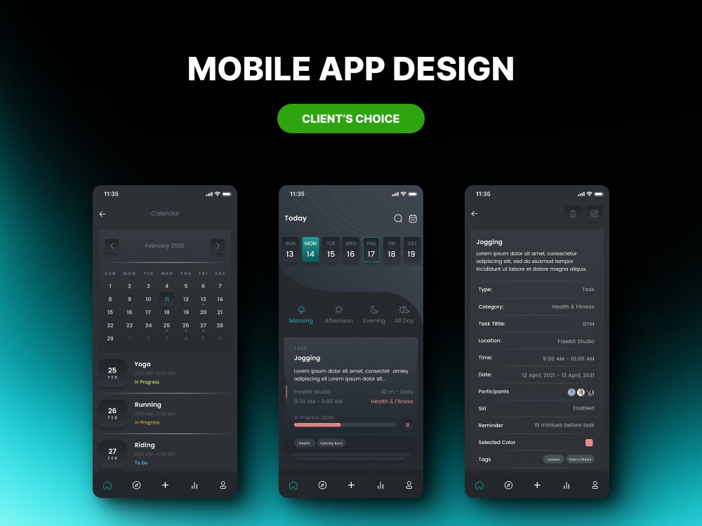 Custom Mobile App design | UI/UX Designer | Figma Expert | Upwork