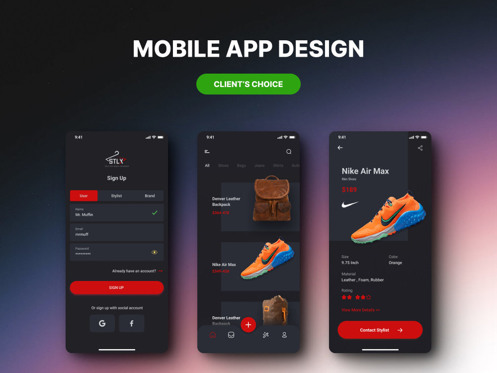Custom Mobile App design | UI/UX Designer | Figma Expert | Upwork