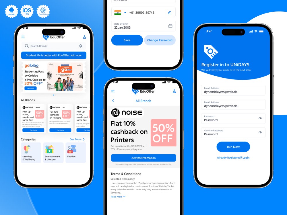 A React Native Mobile Application of Android and iOS | Upwork