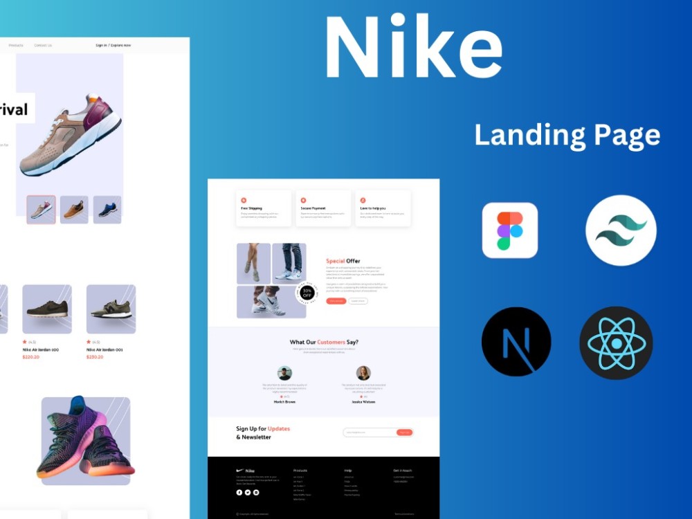 Figma design convert to react or next js with tailwind CSS | Upwork