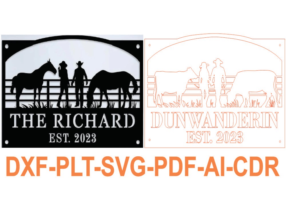 Draw laser cutting custom vector file for dxf svg ai cdr plt | Upwork